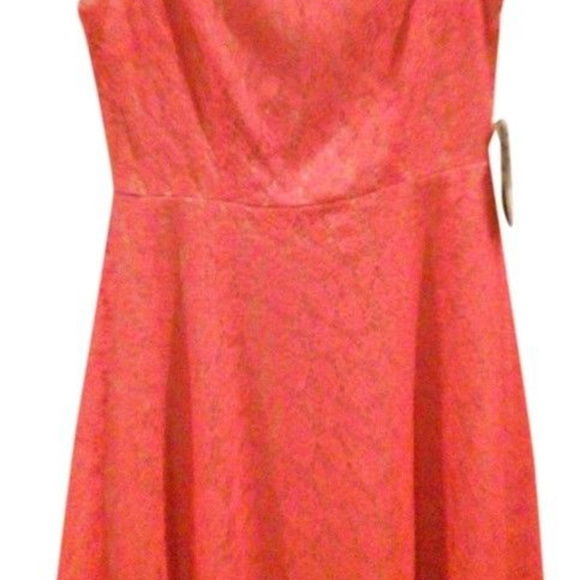 Evan Picone | Dresses | Evan Picone Orangetangerine Lace Dress Sz 2 ...